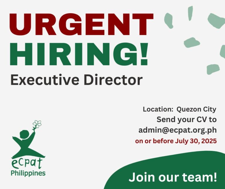 Join our Team! – ecpat